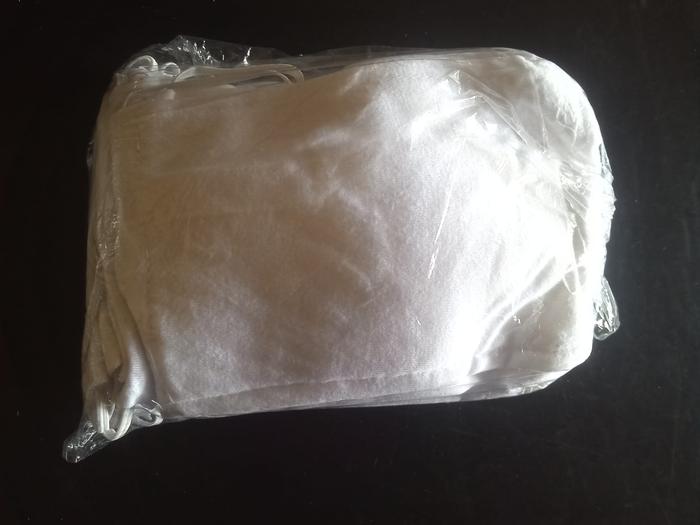 Jual masker kain putih polos lapis busa / untuk safety industri - Kab ...