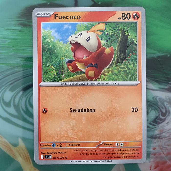 Jual Pokemon TCG Indonesia Fuecoco SV1a 017 - Kab. Bekasi - Varian S | Tokopedia