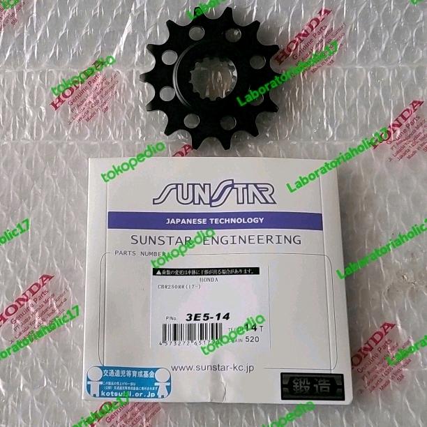 Jual Sunstar Racing Sprocket Drive Gear Gir Depan CBR250RR Sunstar ...