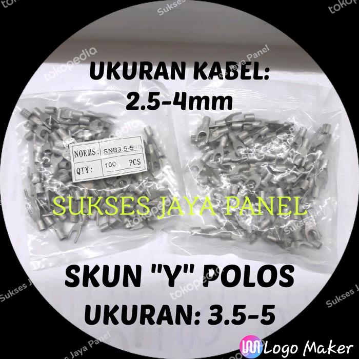 Jual skun kabel Y polos ukuran 3.5 - 5 utk kabel ukuran 2.5 - 4mm - Jakarta Pusat - Sukses Jaya ...