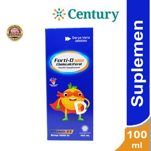 Promo Forti-D Sirup Anak 1000IU 100ml / Vitamin D3 / Suplement Tulang ...