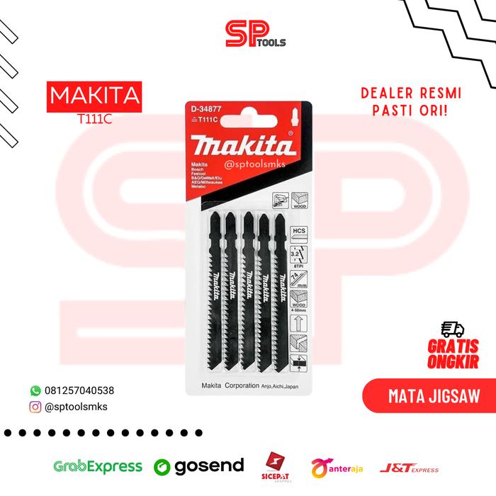 Jual MATA JIGSAW / JIG SAW BLADE GERGAJI TRIPLEKS KAYU T111C D-34877 ...