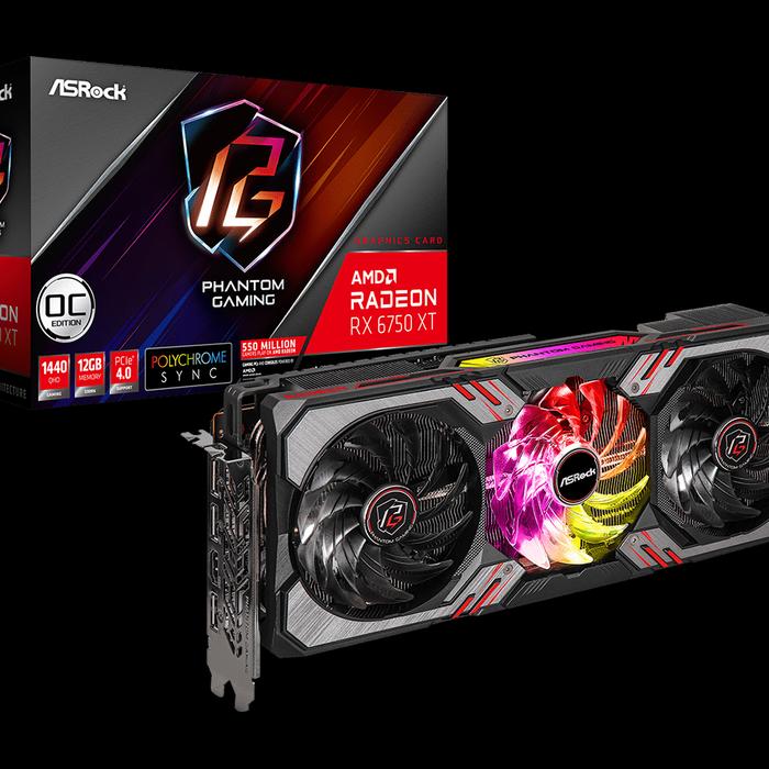 Jual VGA ASROCK AMD RADEON RX 6750 XT Phantom Gaming D OC 12GB AMD ...