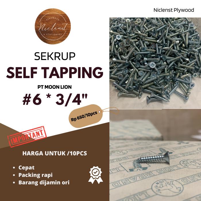 Jual skrup / skrup kayu / skrup self tapping 6 x 3/4" - Kota Bekasi ...