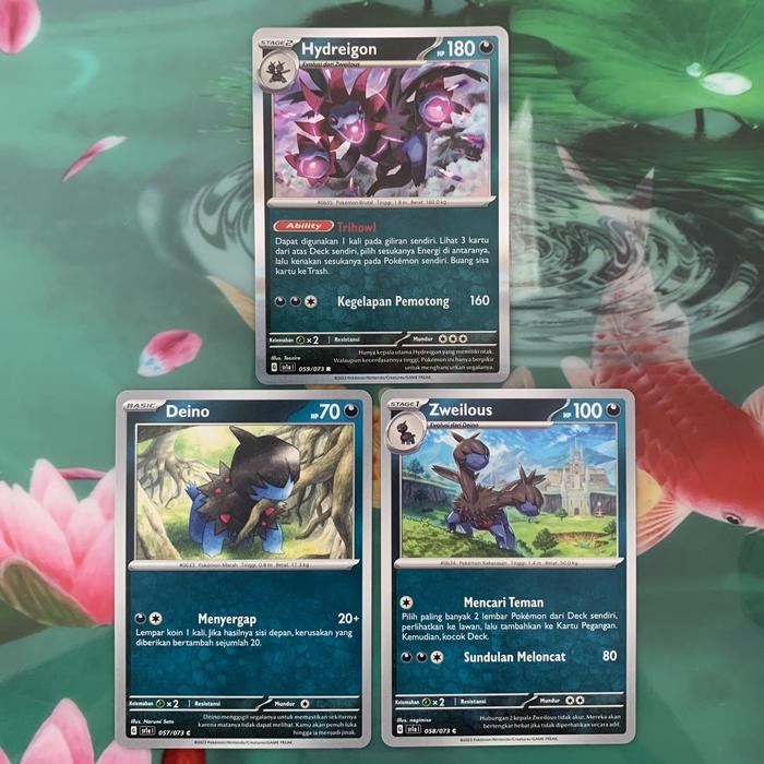 Jual Pokemon TCG Indonesia Deino Zweilous Hydreigon SV1a - Kab. Bekasi - Varian S | Tokopedia