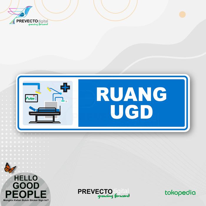 Jual Sticker Information Sign Rambu Ruang UGD - Jakarta Barat ...