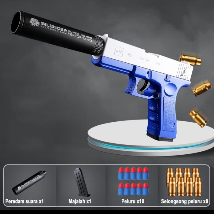 Jual Mainan edukasi anak Tembakan Pistol Soft Bullet / Soft Gun PUBG ...