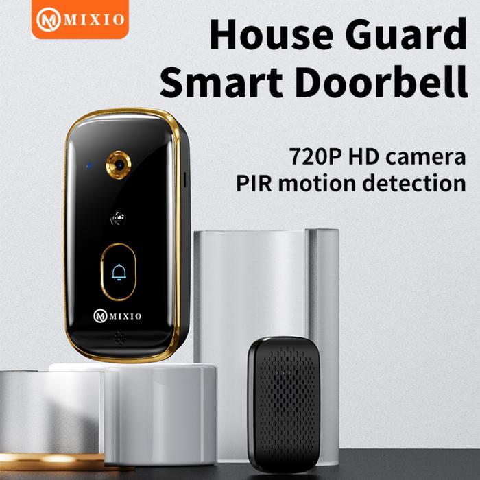 Promo MIXIO - X10 Smart Home Wifi Video Doorbell Bel Pintu Rechargable ...