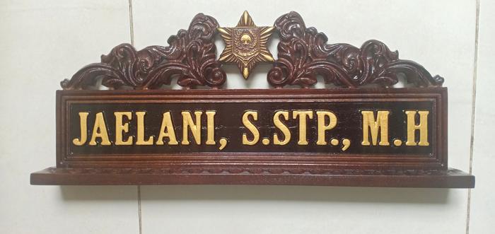 Jual Relief Ukir Kayu PAPAN NAMA dengan LOGO sesuai yang dipesan - Kab ...