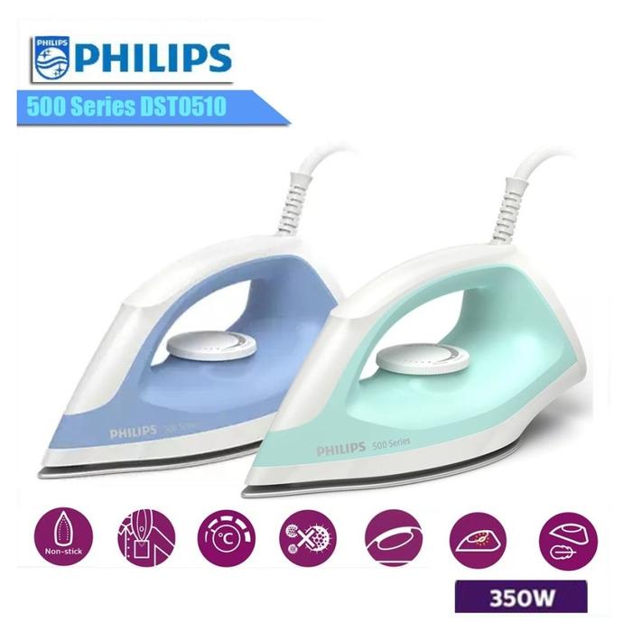 Jual Philips Setrika Dry Iron 500 Series 350w Dst-0510/20/70 Di Seller ...