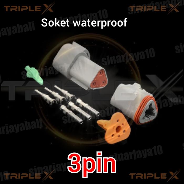 Jual soket deutsch dt kabel 2pin 3pin 4pin socket 2 3 4 6 8 12 pin konektor - 4pin - Kab ...