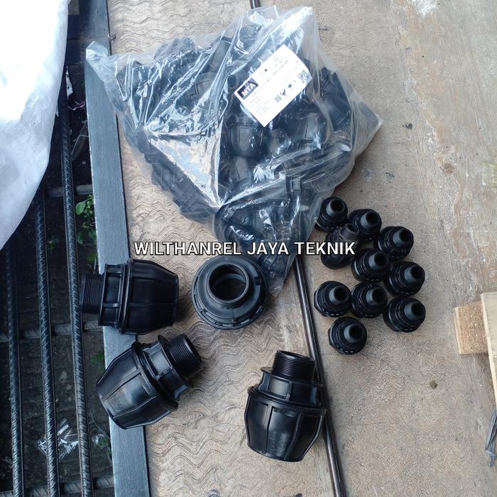 Jual male thread adaptor / mta 63×2 fiting kompresion pipa hdpe ...