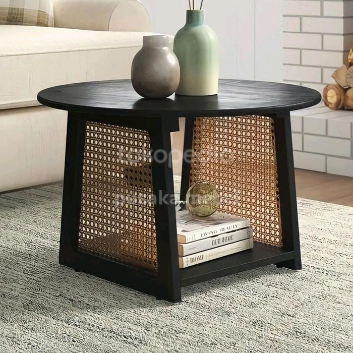 Jual meja tamu bulat kayu jati, meja tamu coffe table bulat rotan kayu ... Jual meja tamu bulat kayu jati, meja tamu coffe table bulat rotan kayu ...