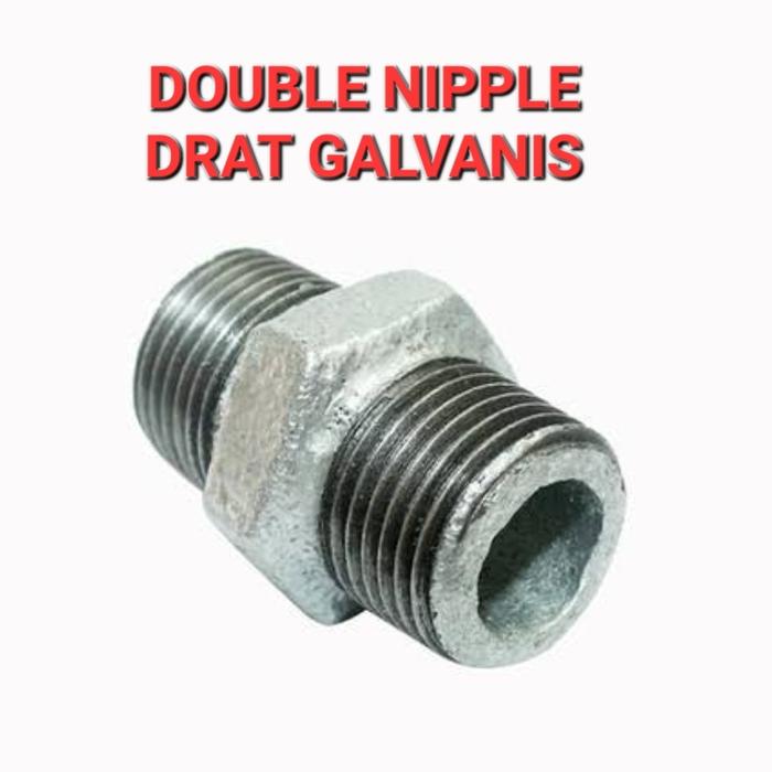 Jual 1" DOUBLE NIPPLE GALVANIS DRAT NIPEL 1 INCH GIP - Jakarta Pusat ...