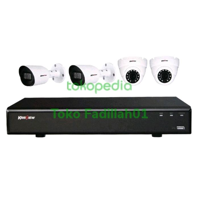 Jual KRISVIEW CCTV CVI 1080p 8 Channel CCTV 1 set Dvr 4 camera + Kabel ...