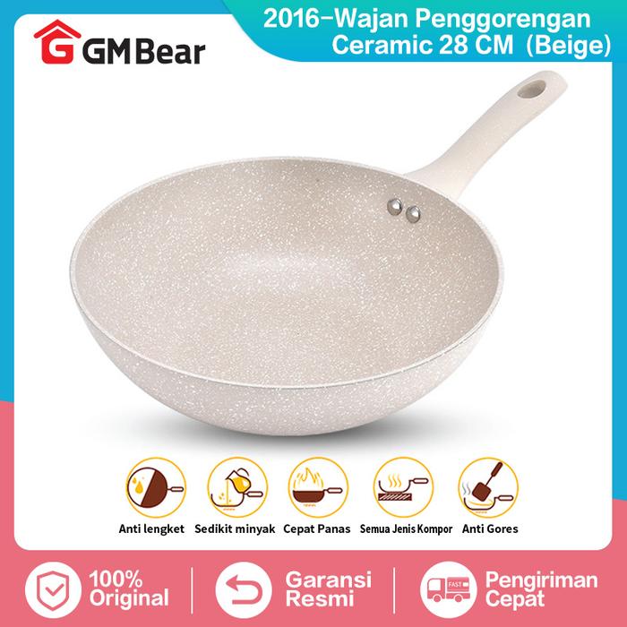 Promo GM Bear Wajan Wok Pan Keramik 28cm 2016 - Luversa Wok Pan Ceramic - Kab. Tangerang - GM ...