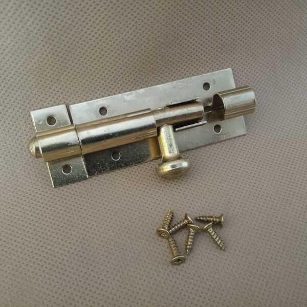 Jual Grendel Slot Besi Pintu Jendela Lemari Emas Gold 3 Inch - Kab ...