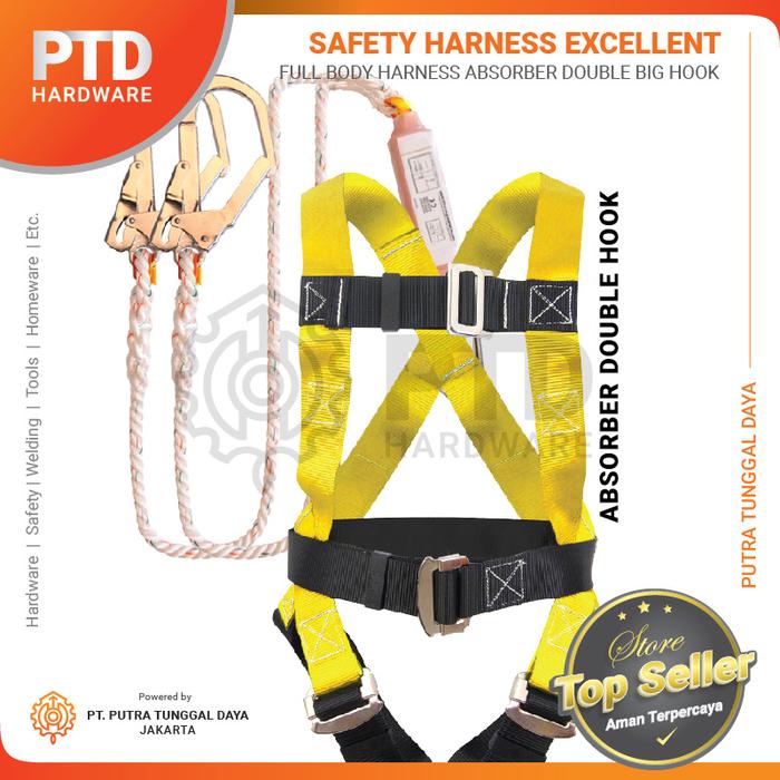 Jual Safety Harness Absorber Double Big Hook / Full Body Harness Excellent - Jakarta Pusat - PTD ...