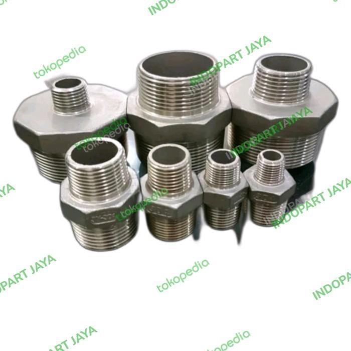 Jual VLOK SOCK DOUBLE NEPEL STAINLESS KOMBINASI 2" X 1.1/2"INCH SS304 - Jakarta Barat - INDOPART ...