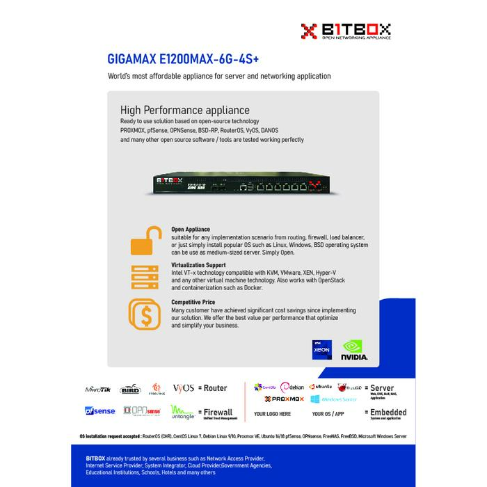 Jual BITBOX Giga Max E1246-6G-4S+ Router - Firewall - Server ...