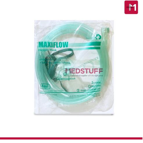 Jual Maxiflow Masker Oksigen Onemed Simple Face Mask Oxygen Mask - Bayi ...