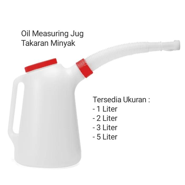 Jual Takaran Kontainer Oli Plastik 1 Liter Plastic Oil Measuring Jug 5 ...
