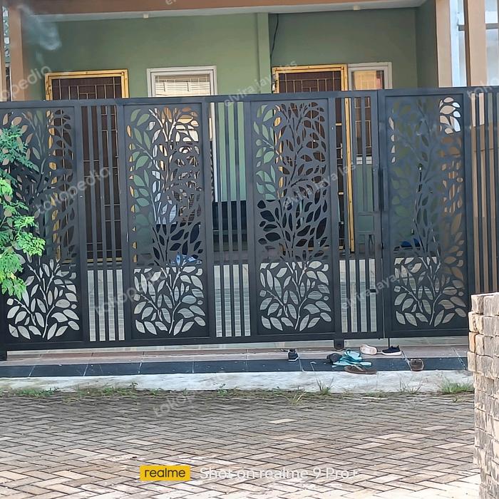 Jual pagar dorong minimalis | pintu dorong garasi minimalis - Kota ...