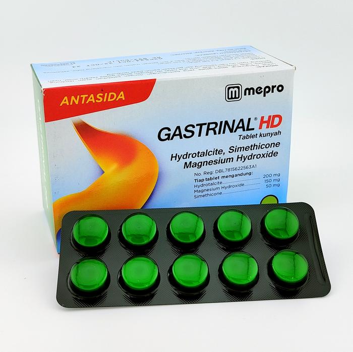 Jual Gastrinal HD Strip 10 Tablet Kunyah - Obat Maag/Asam Lambung ...