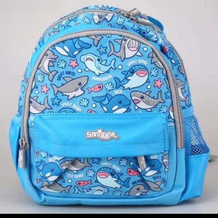 Jual smiggle junior shark backpack/ Tas ransel anak TK/ kado - Jakarta ...