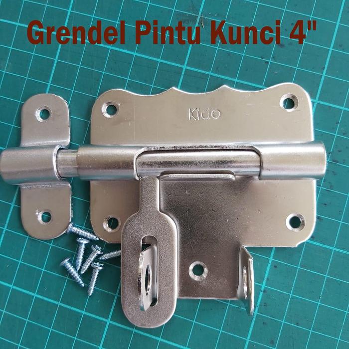 Jual Grendel Pintu Kunci Overval 4 inci, Grendel Kunci Pintu Tebal 4 ...