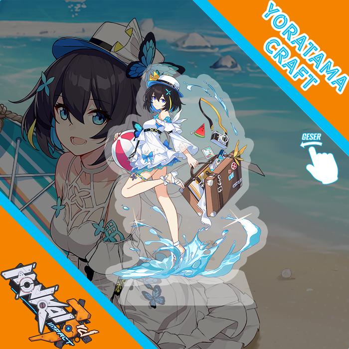 Jual Standee Figure Seele Summer Honkai Impact, Stand Figure Anime ...