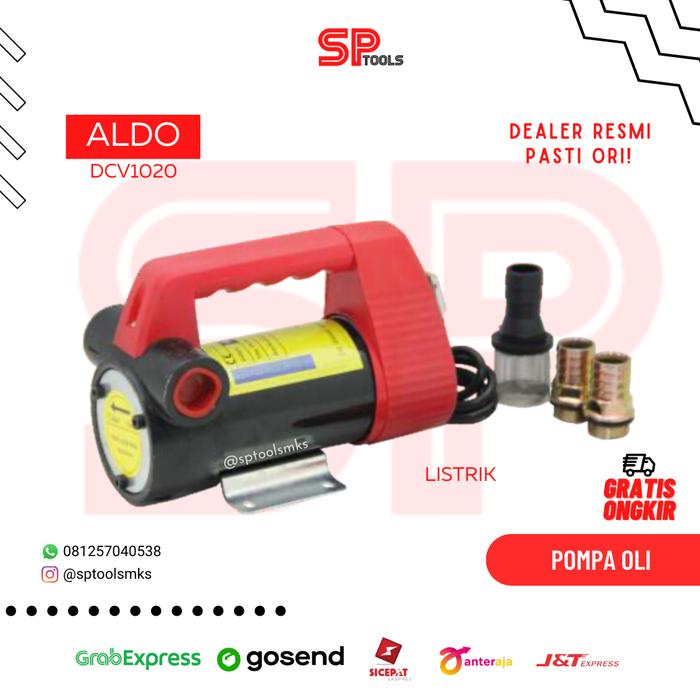 Jual POMPA OLI MINYAK SOLAR BENSIN LISTRIK 1" 1 INCH ELEKTRIK ALDO ...