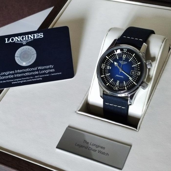 Jual Longines legend diver L37744902 blue fullset - Kab. Bintan ...