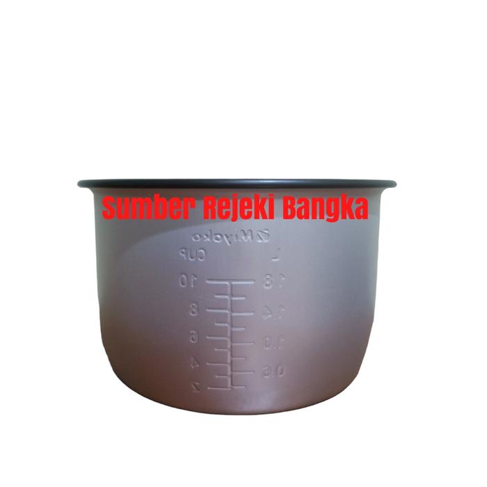 Jual Miyako Panci Teflon Magic Com 1.8 Liter Pendek/Mcm-528 Pendek ...