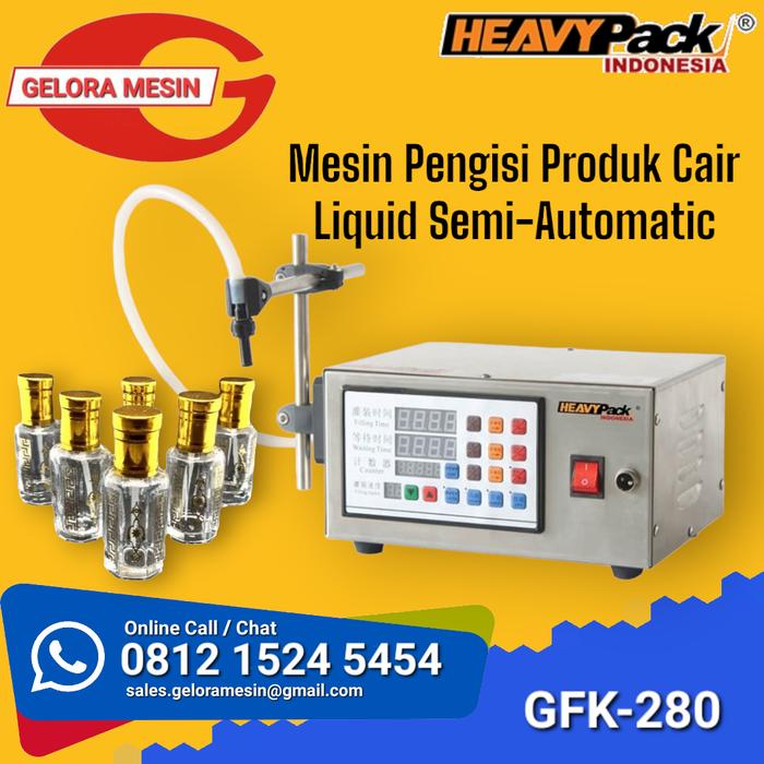 Jual Mesin Isi Cairan Otomatis Filling Liquid 1 Nozzle GFK-280 HEAVYPACK - Jakarta Barat ...