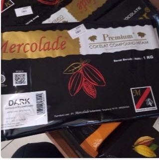 Jual Chocolate Compound Hitam Dark Chocolate Compound Mercolade 1 kg ...