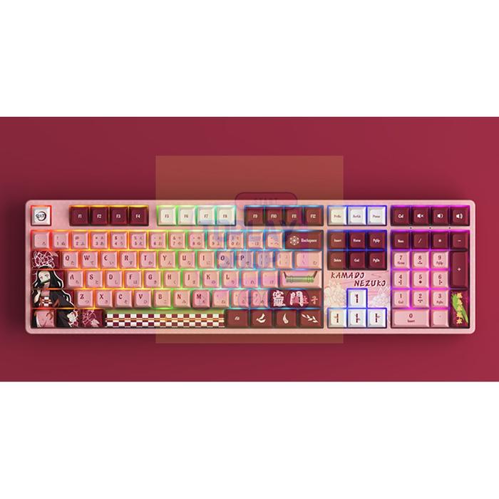 Jual Official Akko Mechanical Keyboard 510B Plus Tanjiro Nezuko RGB 3 ...