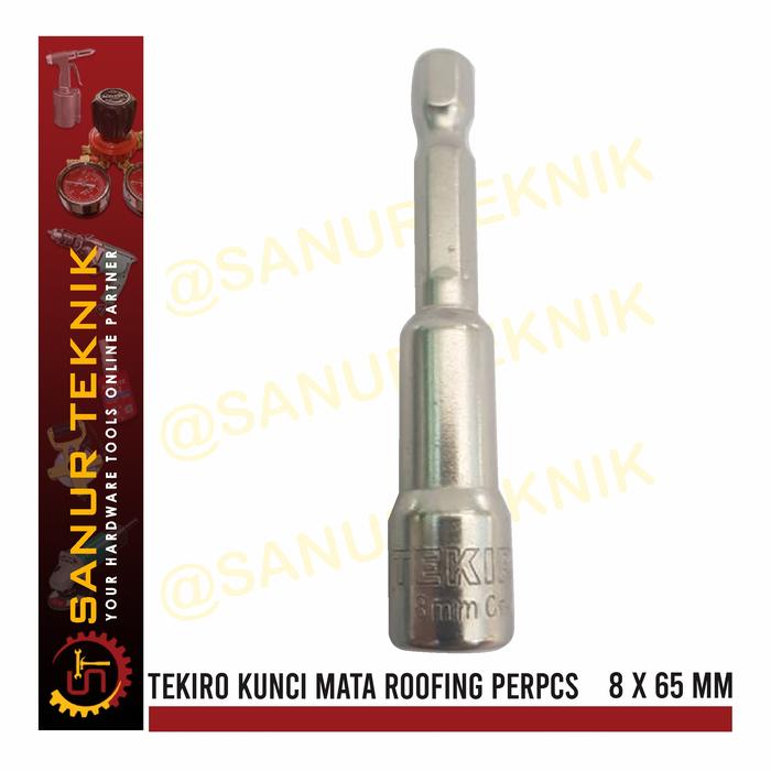Jual TEKIRO MAGNETIC HEX NUT / Kunci Mata Roofing 8 x 65 mm 8x65 mm PER PCS - Kota Surabaya ...