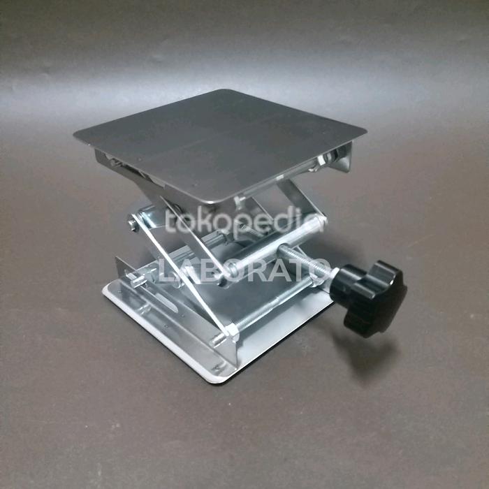 Jual LABJACK 10 X 10 CM LAB JACK STAINLESS STEEL LIFT STAND RACK - Kota Bandung - LABORATO ...