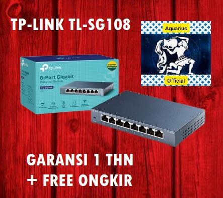 Jual TP-LINK TL-SG108 8-Port Gigabit Desktop Switch - Jakarta Barat - Aquarius Official | Tokopedia