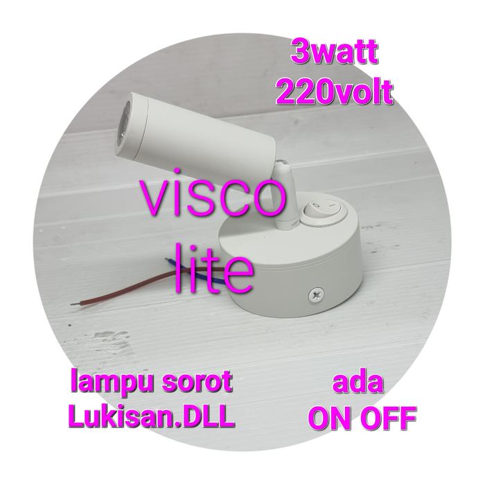 Jual lampu sorot dinding lukisan led 3w 3watt - spotlight lukisan 3 ...