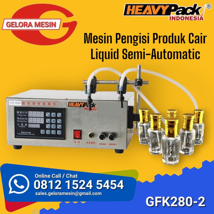 Jual Mesin Isi Cairan Otomatis Filling Liquid 2 Nozzle GFK-280/2 HEAVYPACK - Jakarta Barat ...
