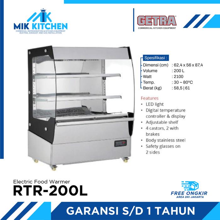 Jual GETRA Electric Food Warmer RTR-200L / RTR 200L / RTR200L - Jakarta ...