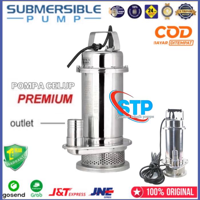 Jual pompa celup air kotor stainless full With Cutter 550W 1Phase 2 ...