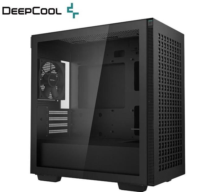 Jual DEEPCOOL CH370 Black Tempered Glass Mid-Tower Micro mATX Case ...