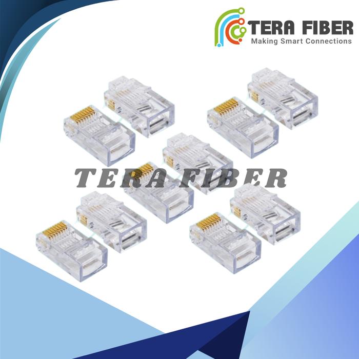 Jual Konektor LAN Connector RJ45 Cat6e Modular Plug Ethernet - Kota ...