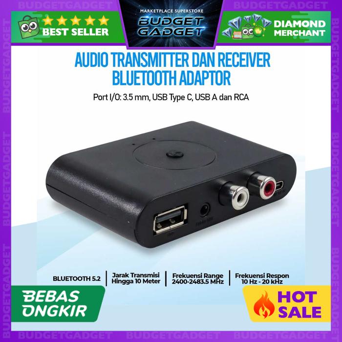 Jual VIKEFON Audio Receiver Bluetooth 5.2 RCA UDisk AUX 3.5 mm - BLS ...