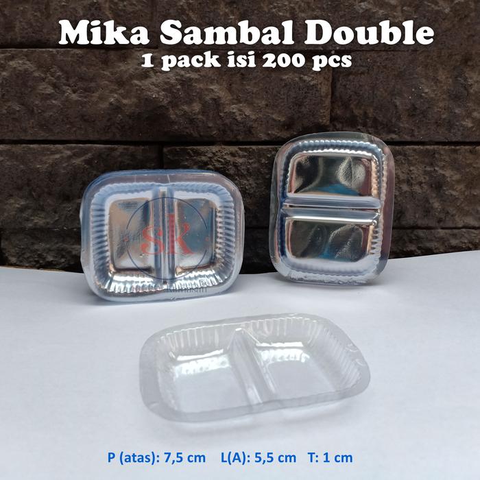 Jual Mika Saos Sambal Ganda Tray Sambal Double Bening - Kota Surabaya ...