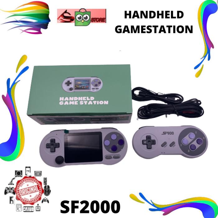 Promo Data Frog SF2000 Game Station Handheld Retro Console Portable ...