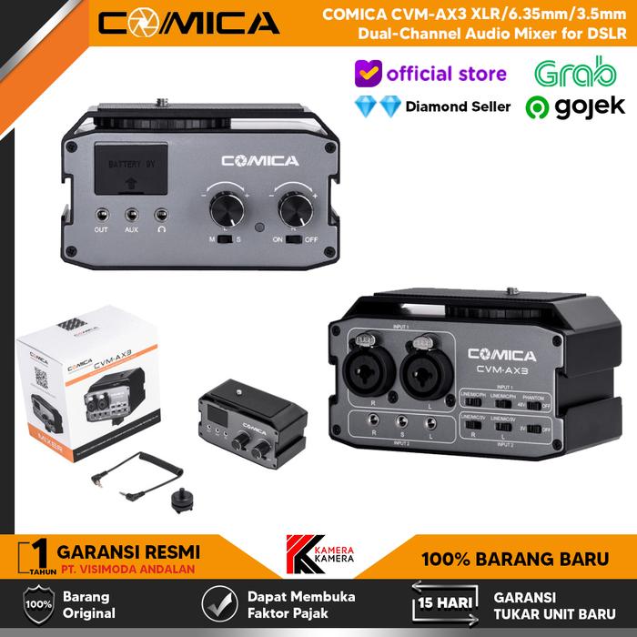 Promo COMICA CVM-AX3 XLR/6.35mm/3.5mm Dual-Channel Audio Mixer for DSLR ...